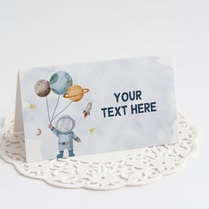 Editable Food Labels Outer Space Birthday Astronaut Galaxy Food Labels ...