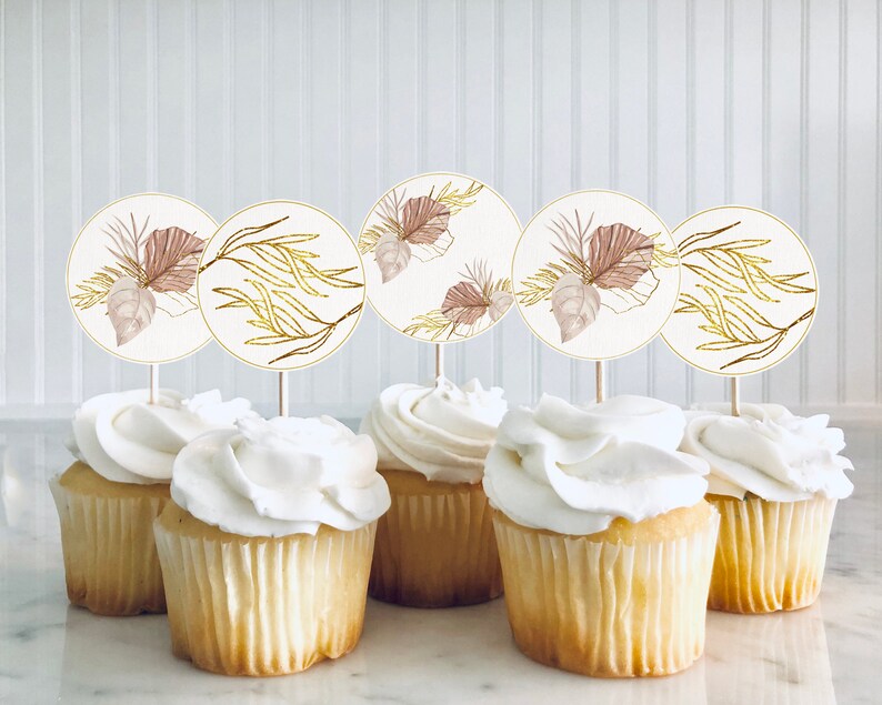 Editable Cupcake Toppers, Printable Cupcake Topper Template, Instant ...