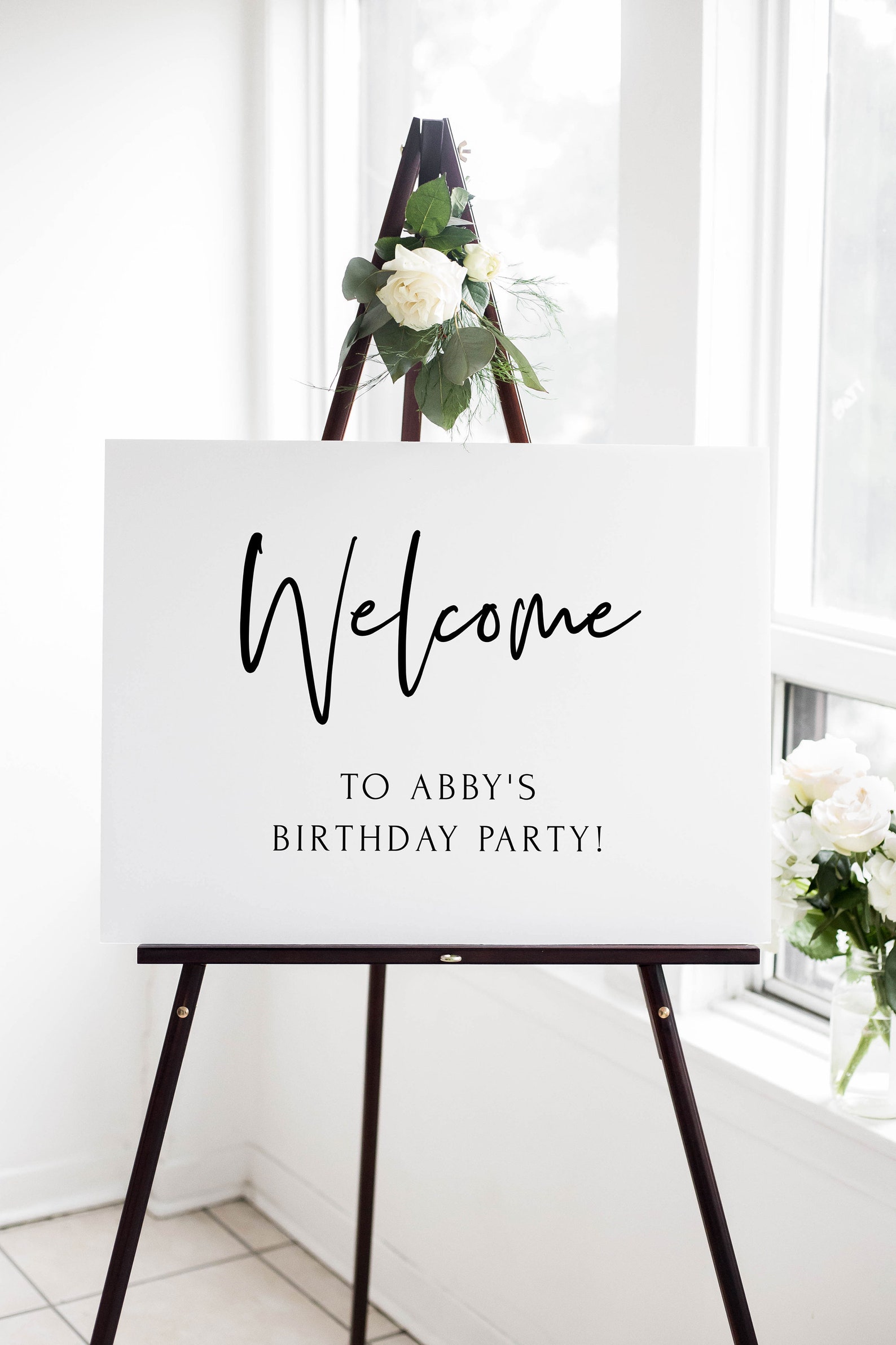 Editable Birthday Welcome Sign Birthday Welcome Poster INSTANT - Etsy ...