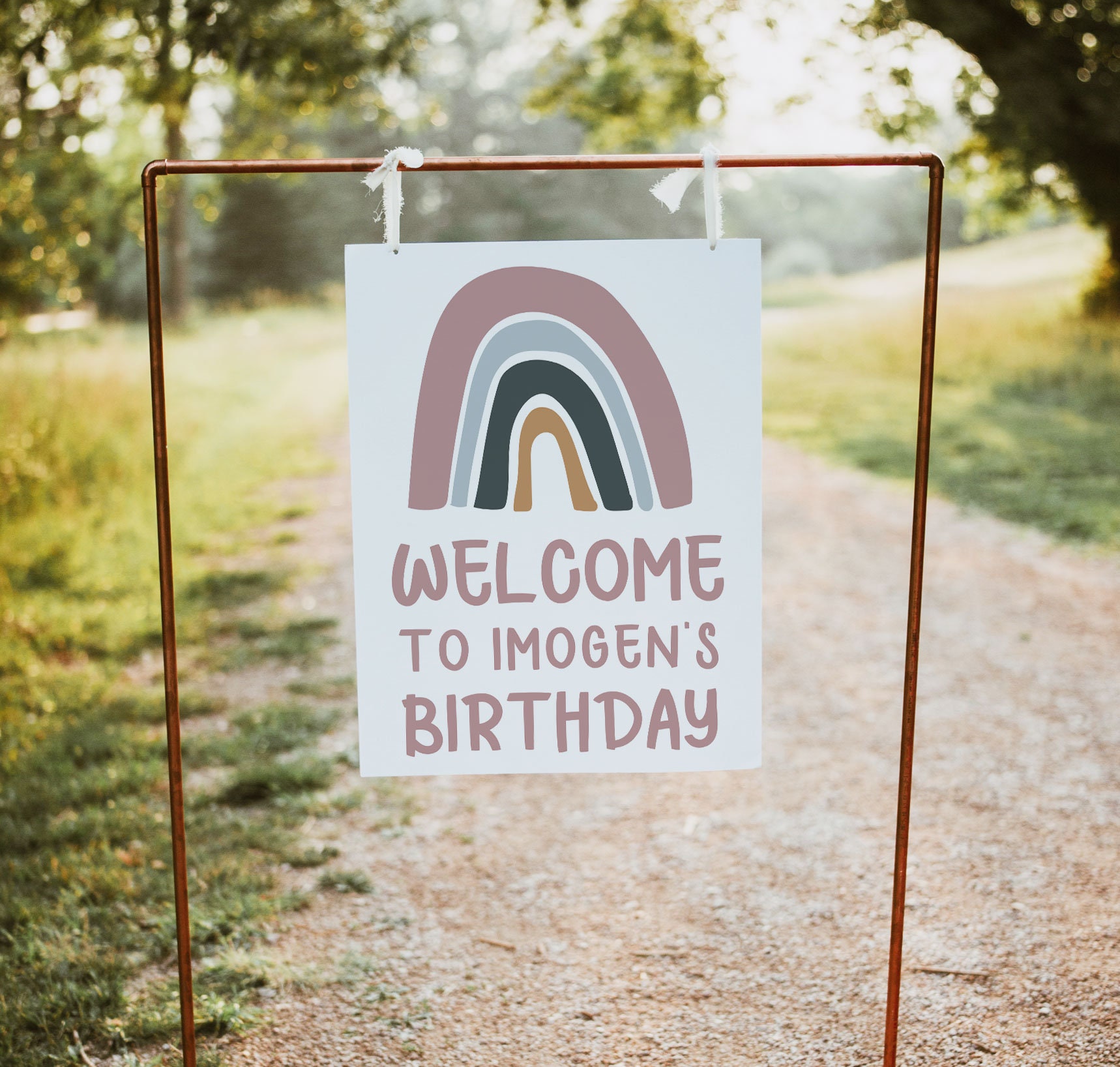 Editable Birthday Welcome Sign Birthday Welcome Poster INSTANT DOWNLOAD ...
