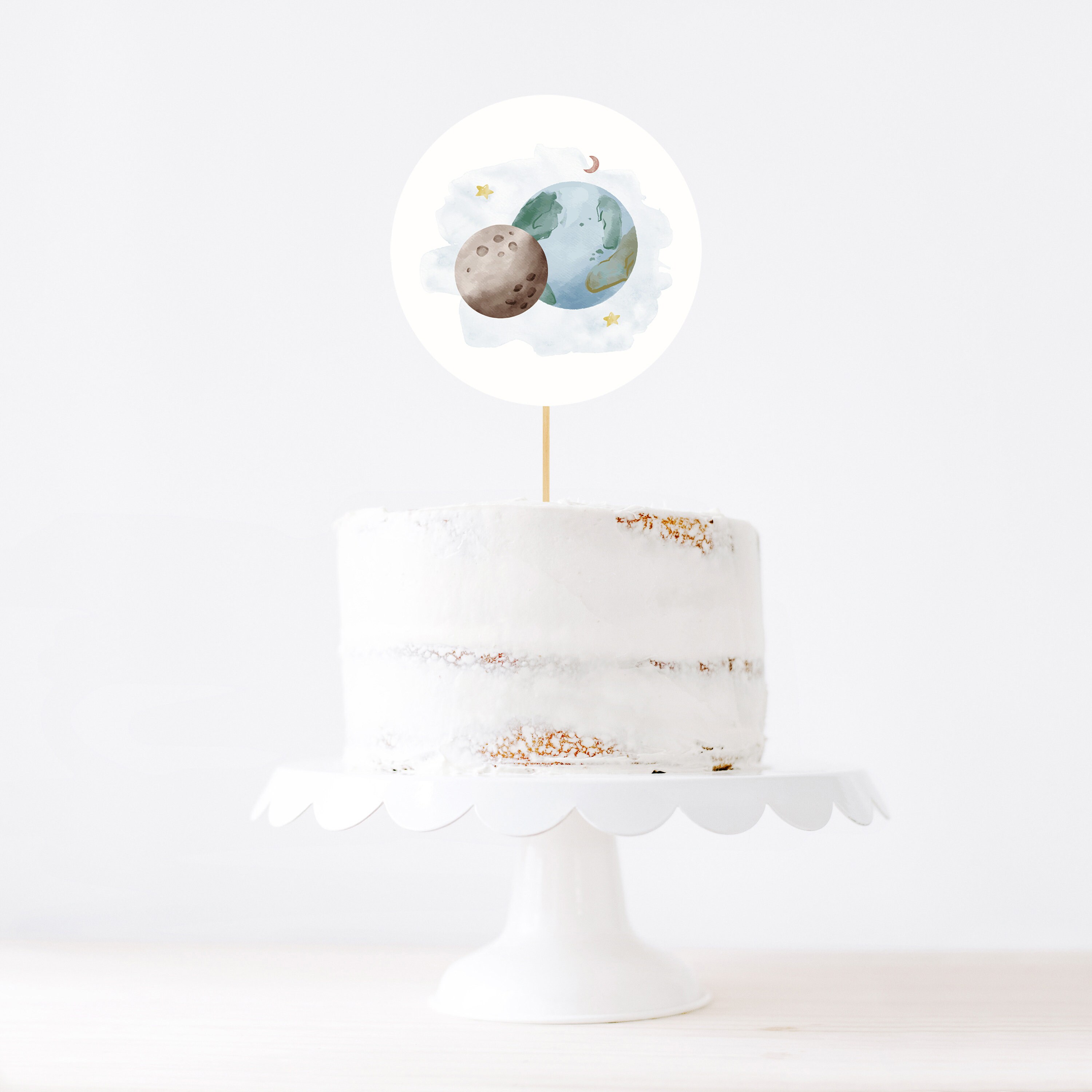 Printable Space Cake Topper Space Birthday Party Centrepiece - Etsy ...