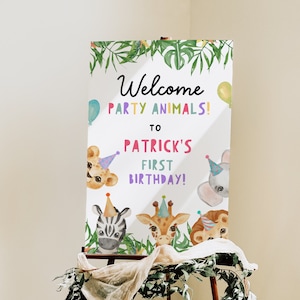 Editable Safari Welcome Sign Template, Jungle Welcome Sign, Safari ...