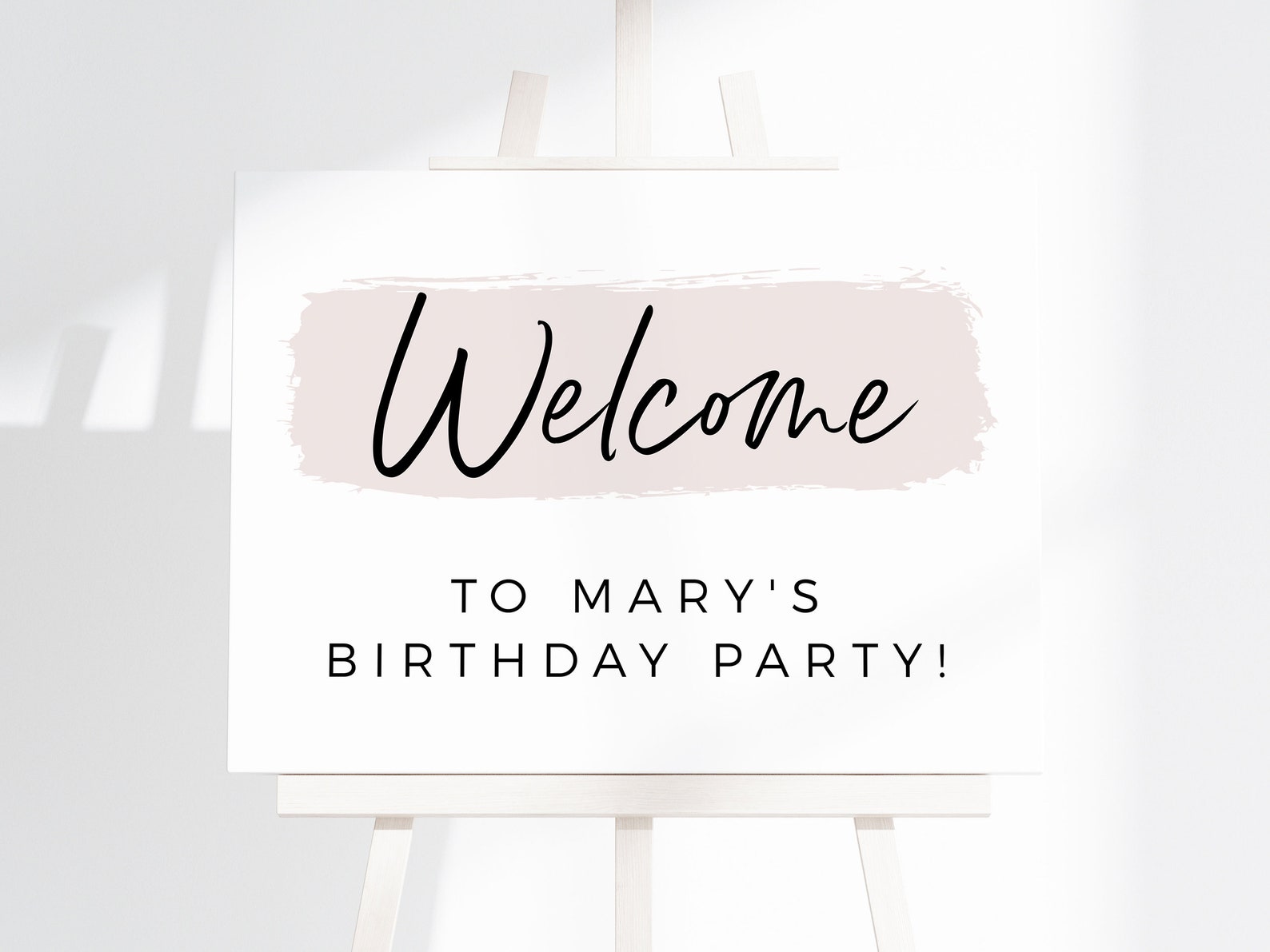 Editable Birthday Welcome Sign Birthday Welcome Poster - Etsy
