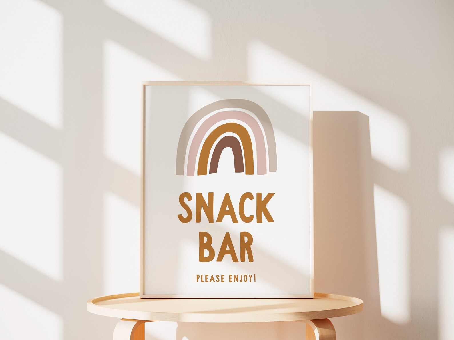 Rainbow Snack Bar Sign INSTANT DOWNLOAD Printable Table Party - Etsy