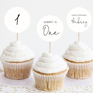 Editable Cupcake Toppers, Printable Cupcake Topper Template, Instant ...