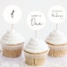 Editable Cupcake Toppers, Printable Cupcake Topper Template, Instant ...