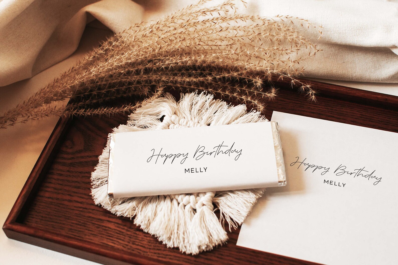 Simple Chocolate Bar Wrapper Template INSTANT DOWNLOAD - Etsy Australia