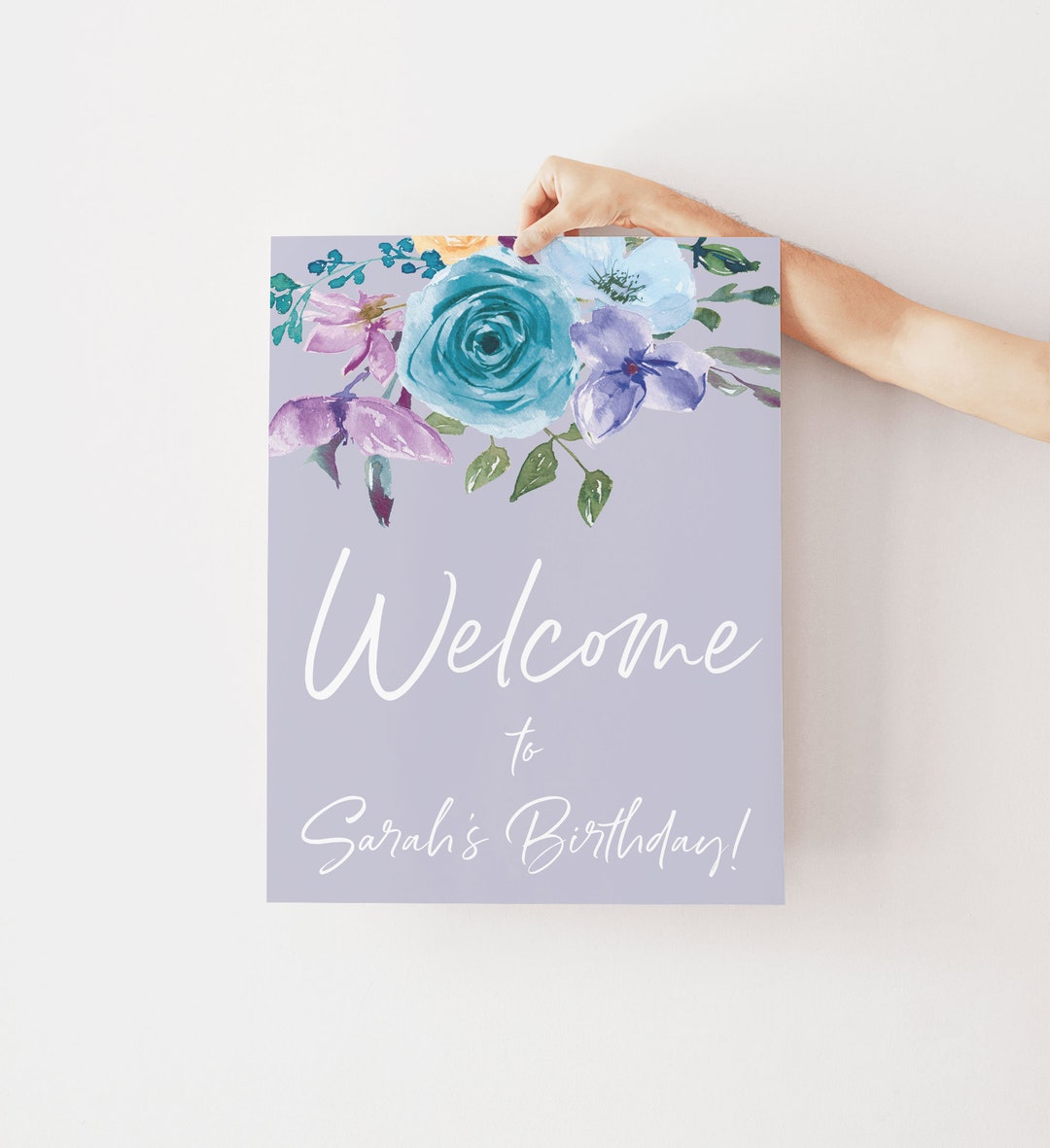 Editable Birthday Welcome Sign Birthday Welcome Poster INSTANT - Etsy ...