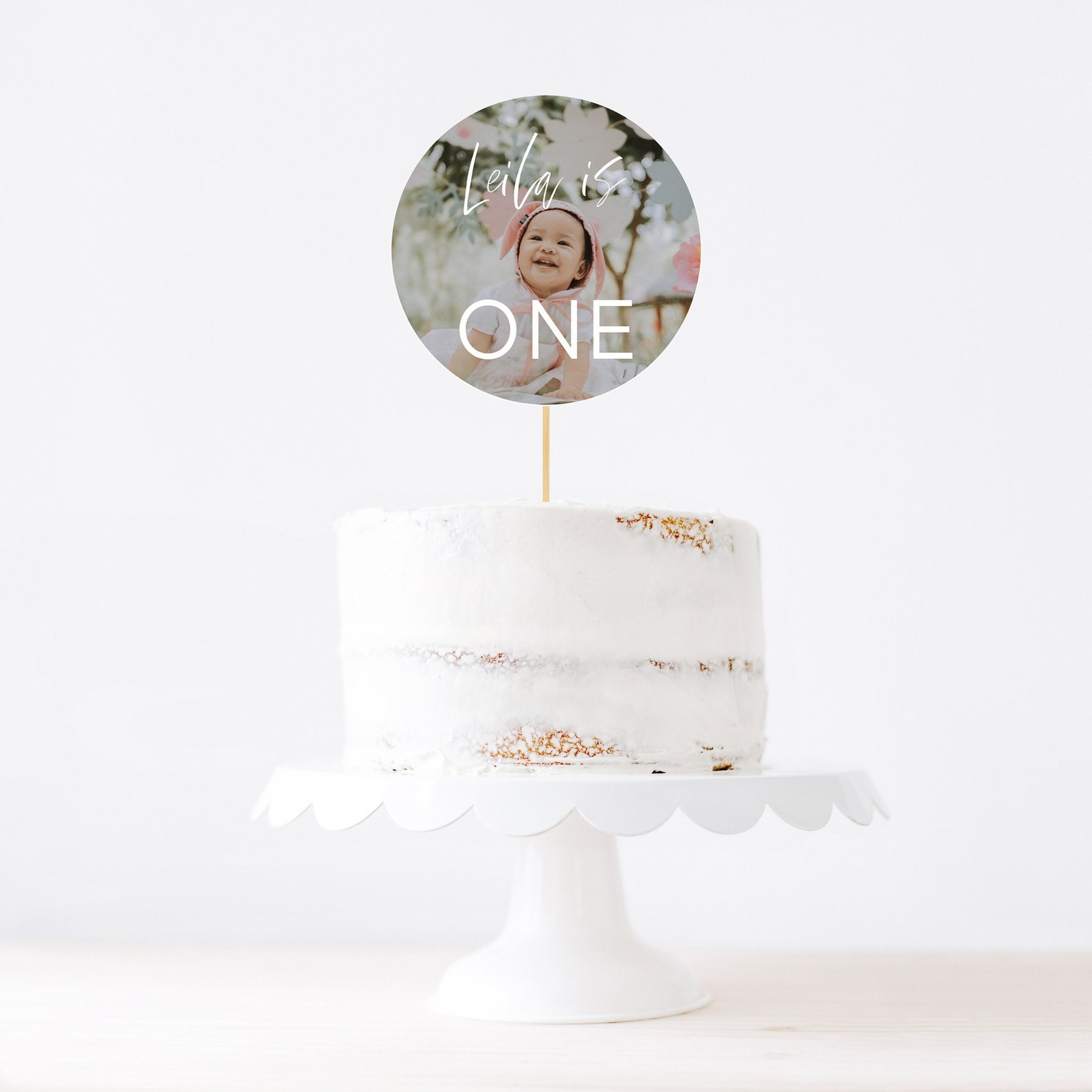 Editable Cake Toppers Photo Printable Cake Topper Template - Etsy