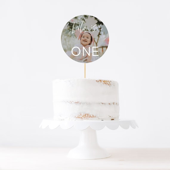 Editable Cake Toppers Photo Printable Cake Topper Template - Etsy
