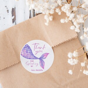 Mermaid Tail Favor Tags Under the Sea Favor Tags Mermaid Party ...