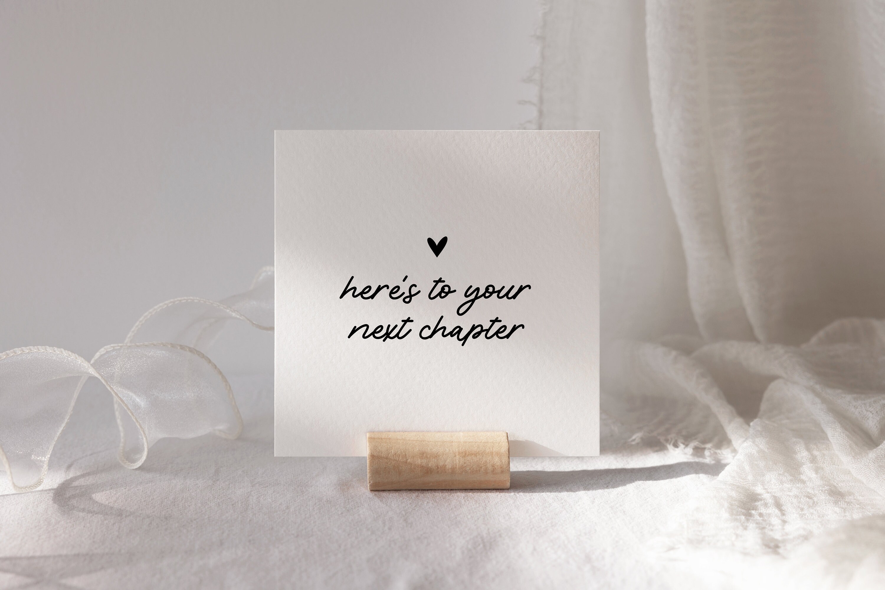 Good Luck Card, Personalised New Chapter Greeting Card Printable ...