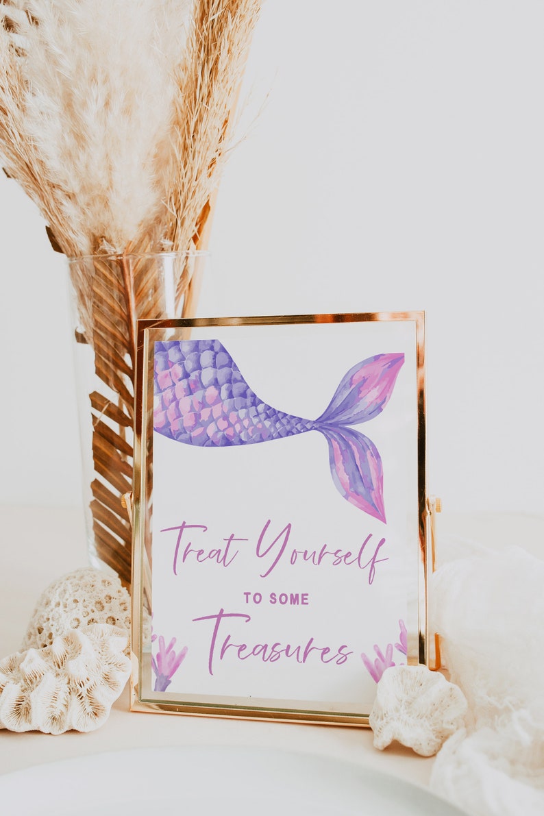 Mermaid Birthday Sign Table Decor Mermaid Party Favor Sign - Etsy Australia