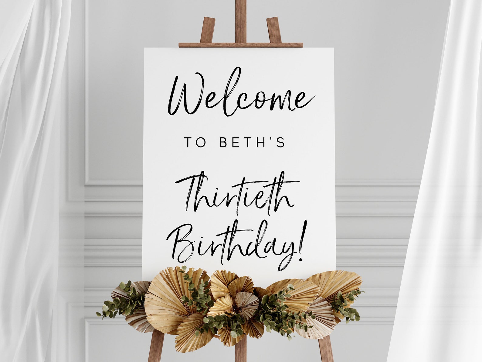 Editable Birthday Welcome Sign Birthday Welcome Poster INSTANT - Etsy