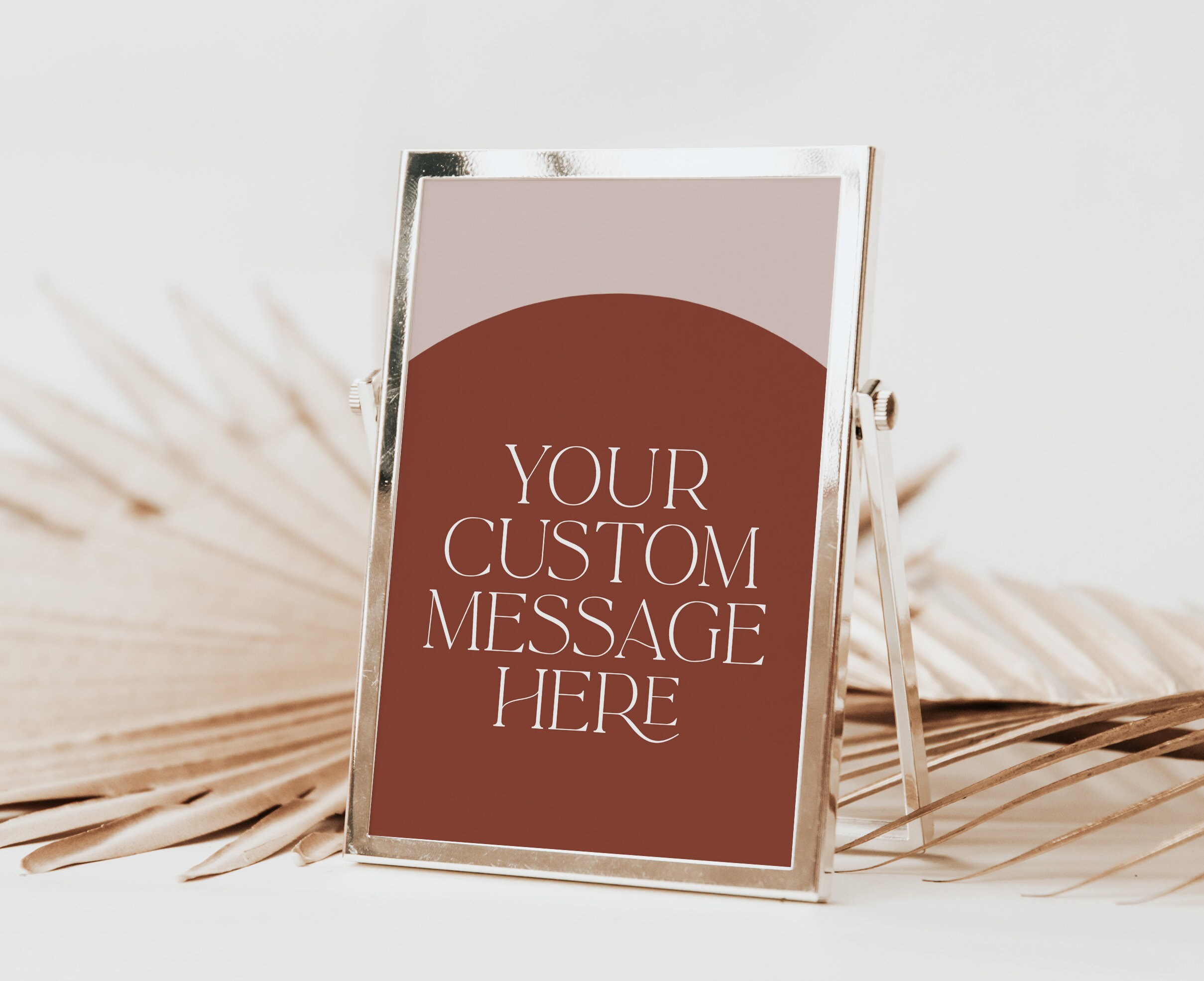 Editable Custom Sign Template, Instant Download Printable Modern Boho ...