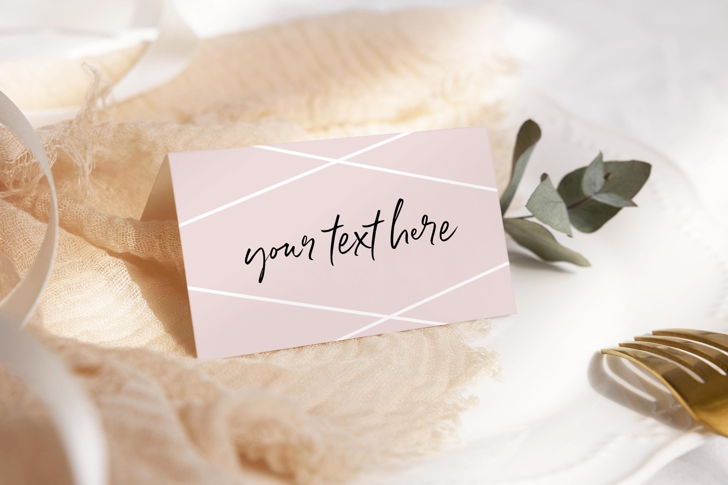 Editable Food Labels Pink Geometric Food Label Place Card - Etsy Australia