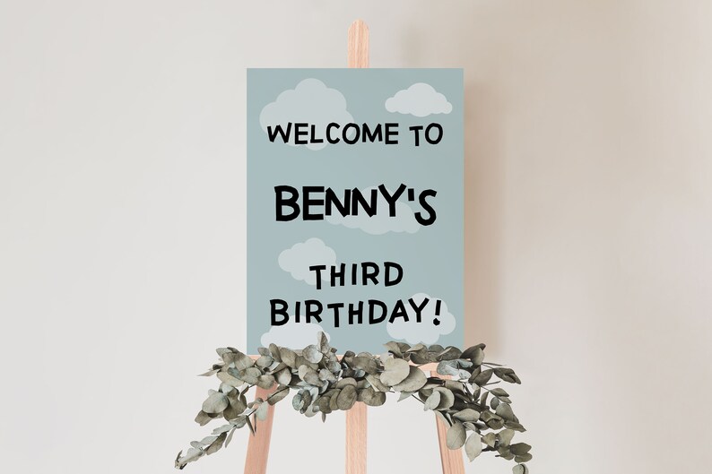 Birthday Welcome Sign, Instant Download Printable Party Decor Baby ...