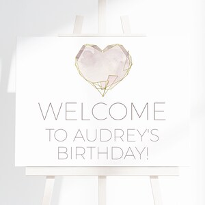 Editable Birthday Welcome Sign Birthday Welcome Poster INSTANT - Etsy