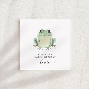 Editable Birthday Card Template, DIY Printable Cute Frog Toad ...