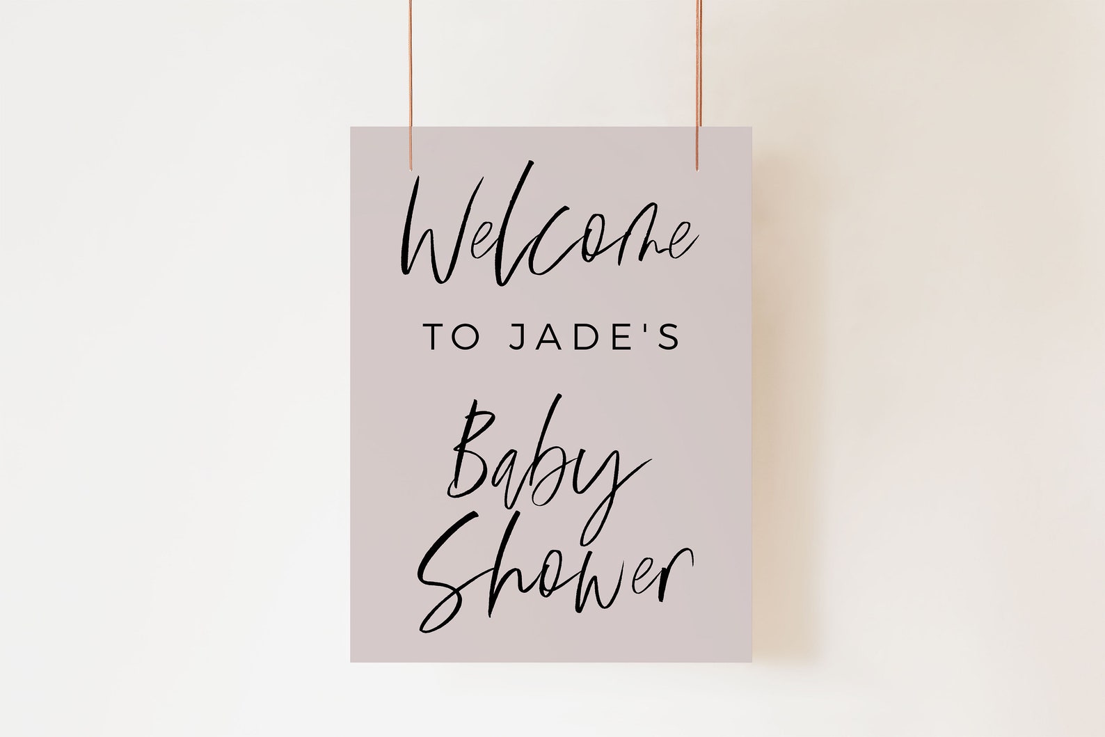 Editable Baby Shower Welcome Sign Baby Shower Welcome Poster - Etsy