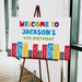 Superhero Welcome Sign, Editable Boys Birthday Party Comic Book Theme ...