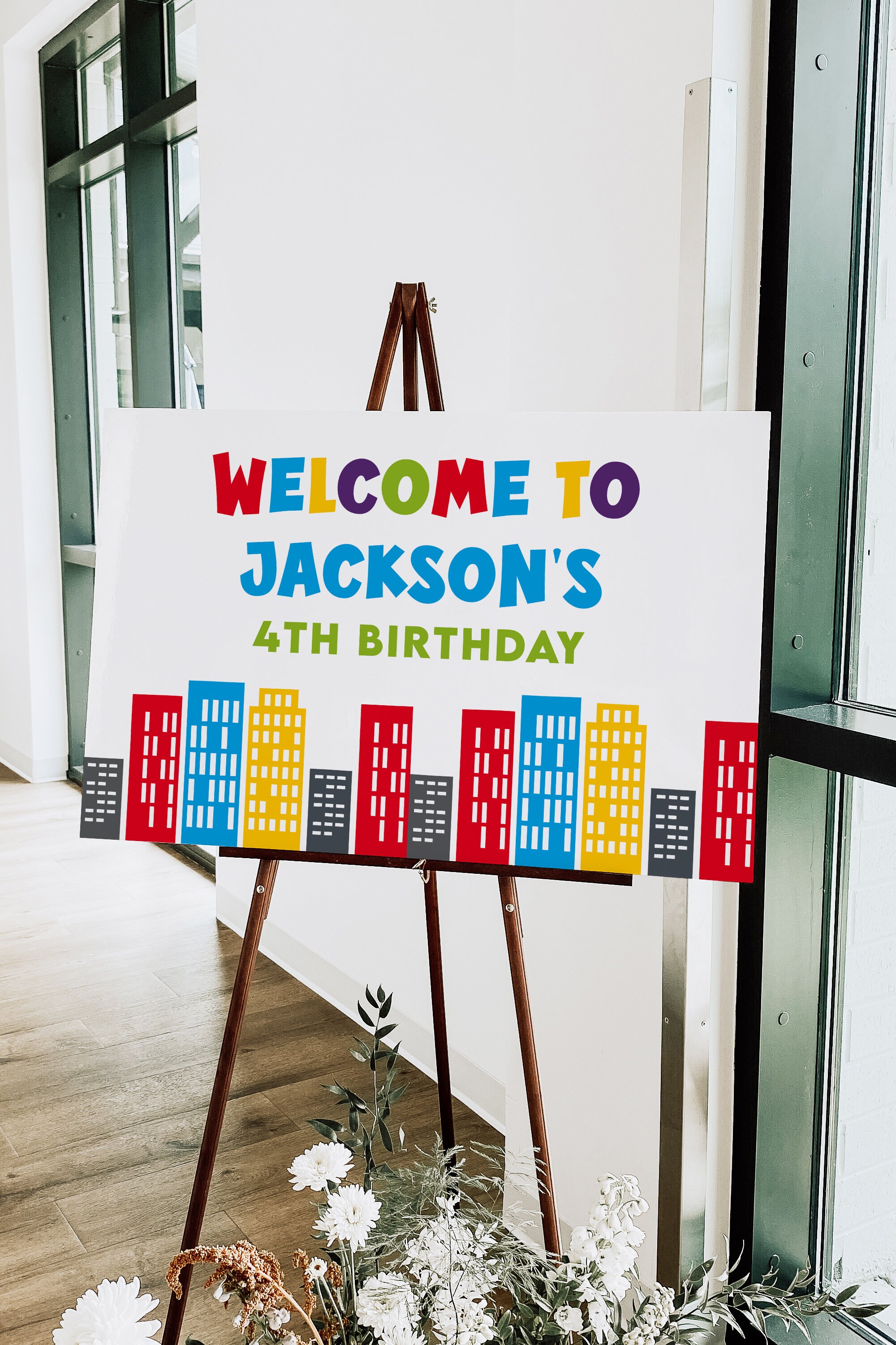 Superhero Welcome Sign, Editable Boys Birthday Party Comic Book Theme ...