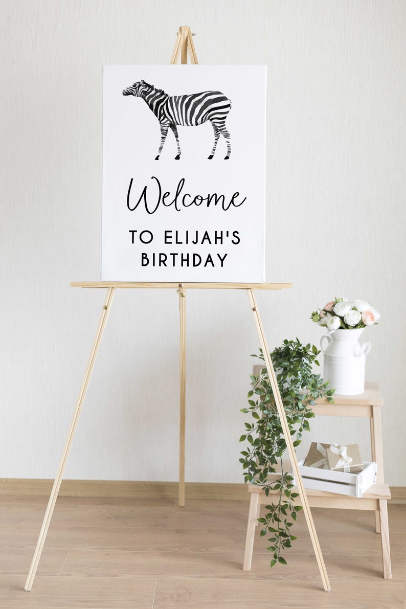 Editable Birthday Welcome Sign Birthday Welcome Poster | Etsy