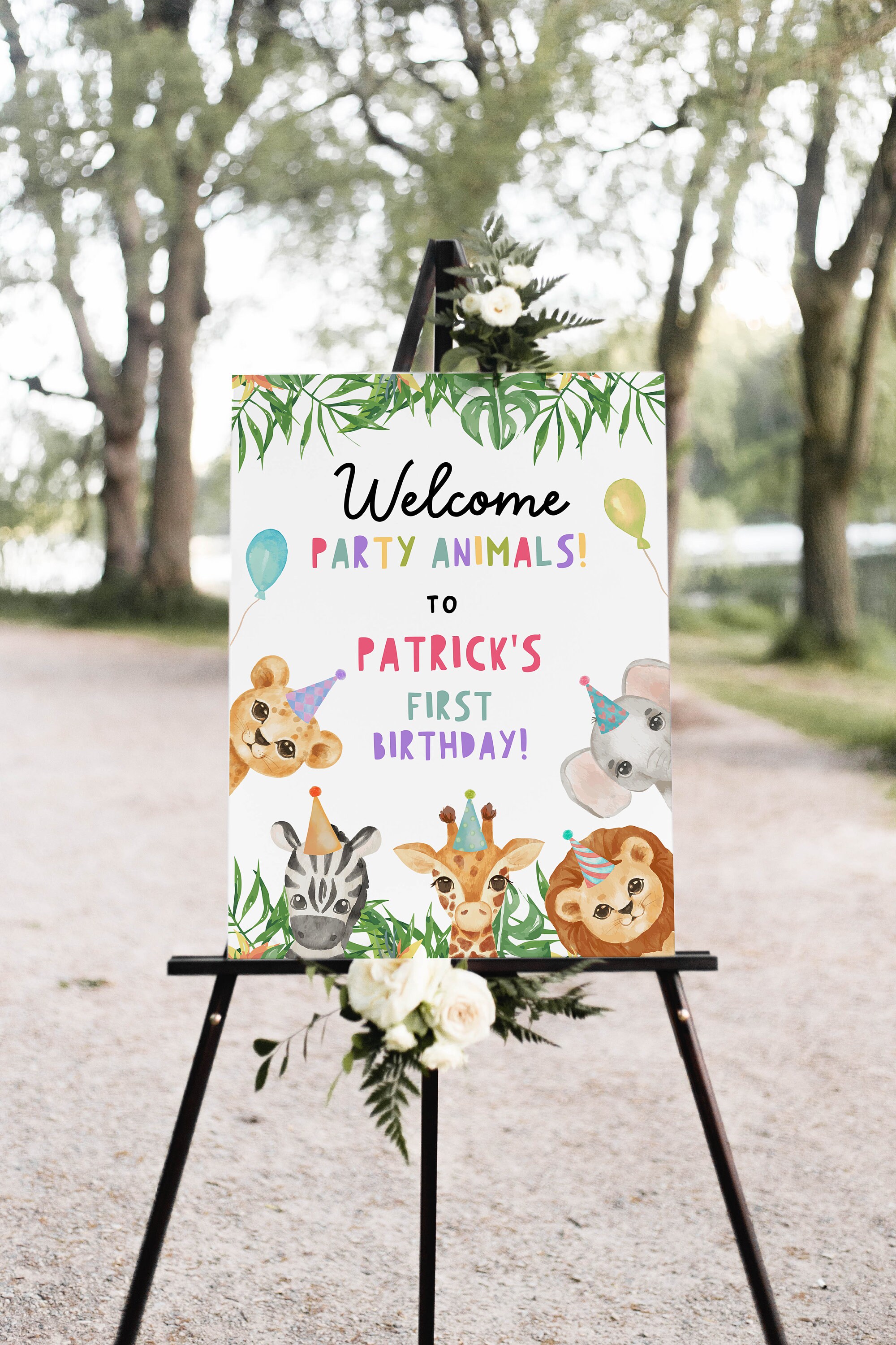 Editable Safari Welcome Sign Template, Jungle Welcome Sign, Safari ...