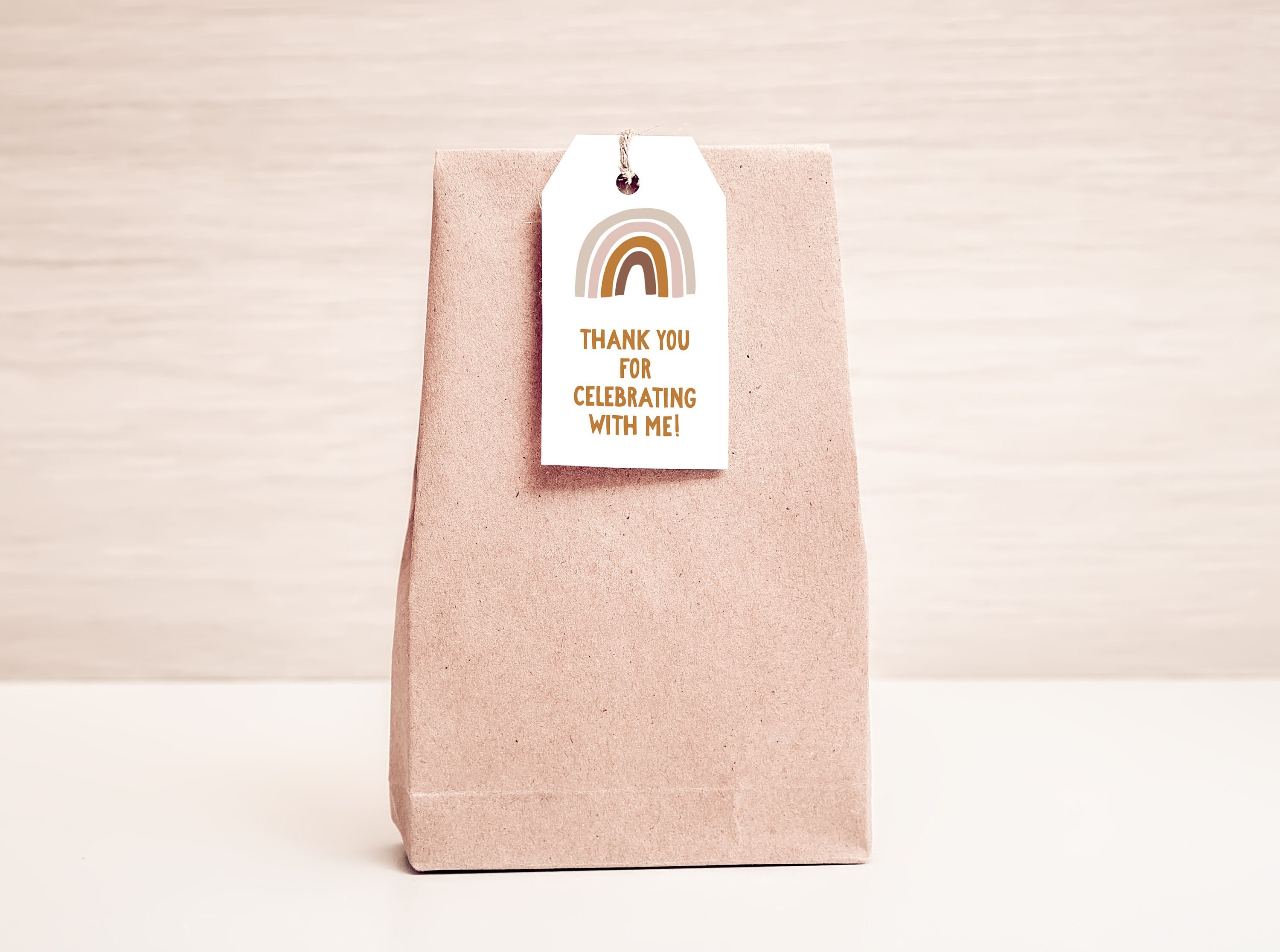 Editable Rainbow Favor Tag Rainbow Gift Tags Rainbow Thank - Etsy Australia