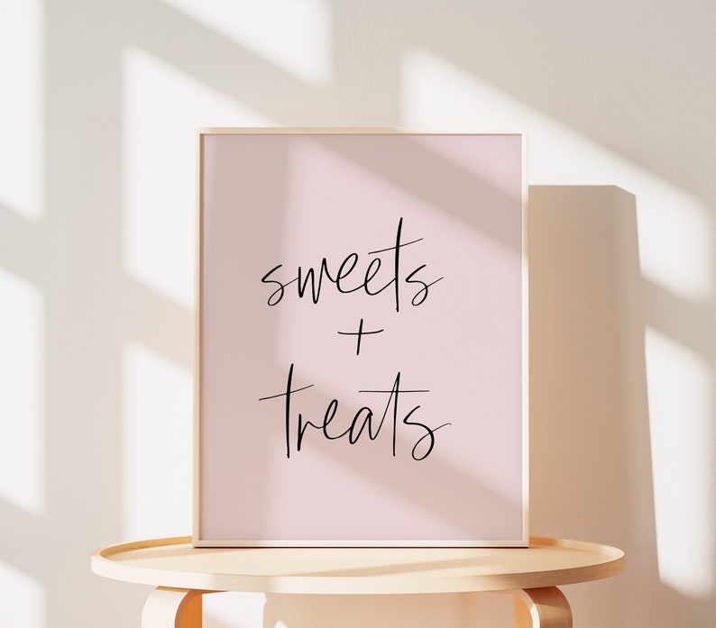 Sweets & Treats Sign Blush Pink 1st Birthday Dessert Table - Etsy