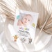 Editable Safari Animals Birth Announcement Template, Instant Download ...