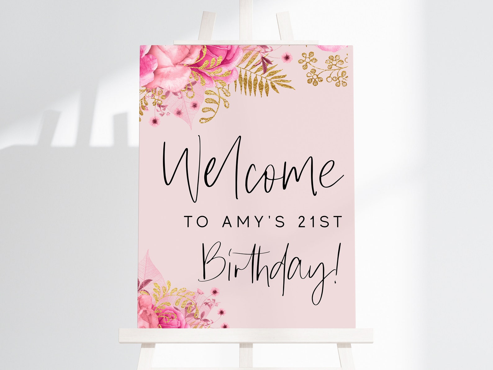 Editable Birthday Welcome Sign Birthday Welcome Poster INSTANT - Etsy