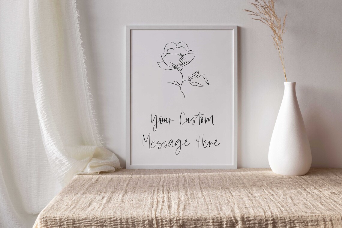 Custom Sign Editable Template, Instant Download Printable Modern ...