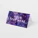 Galaxy Place Cards Template, Outer Space Editable Printable, Instant ...