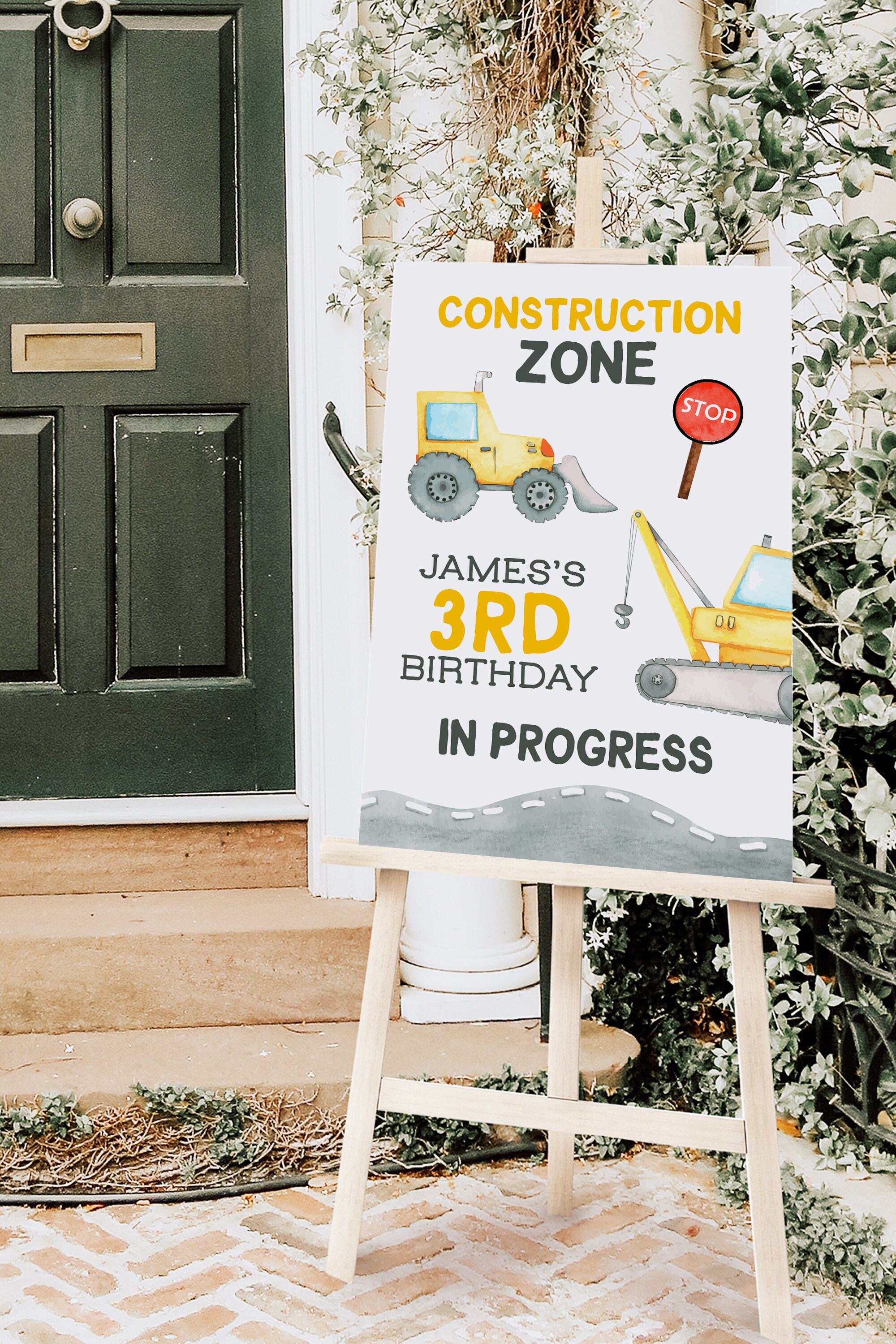 Construction Birthday Yard Sign, Construction Party, Construction ...