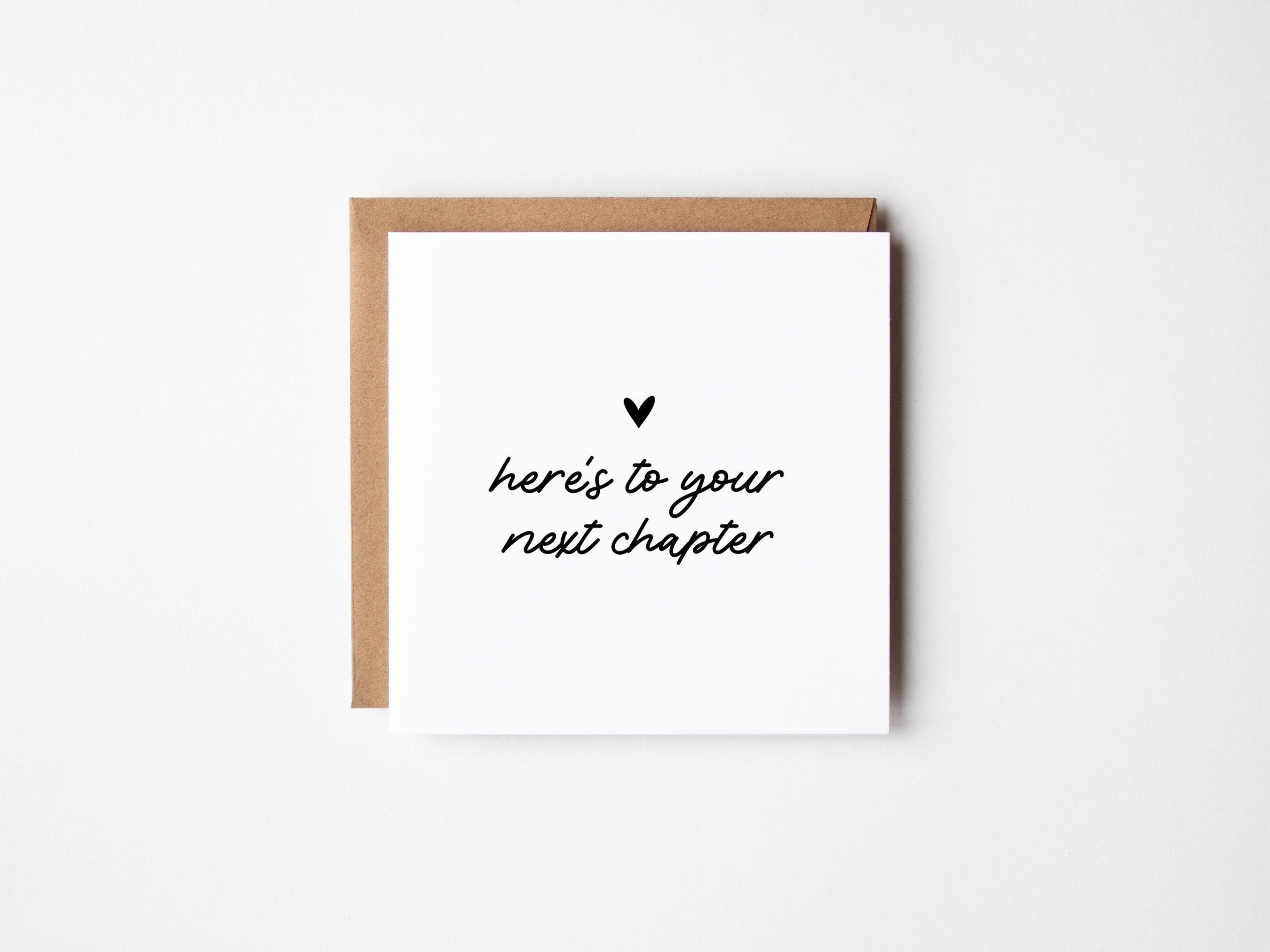 Good Luck Card, Personalised New Chapter Greeting Card Printable ...