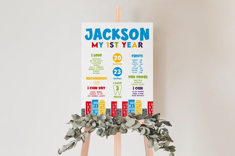 Boys Milestone Poster, Superhero Comic Book Birthday Sign Board ...