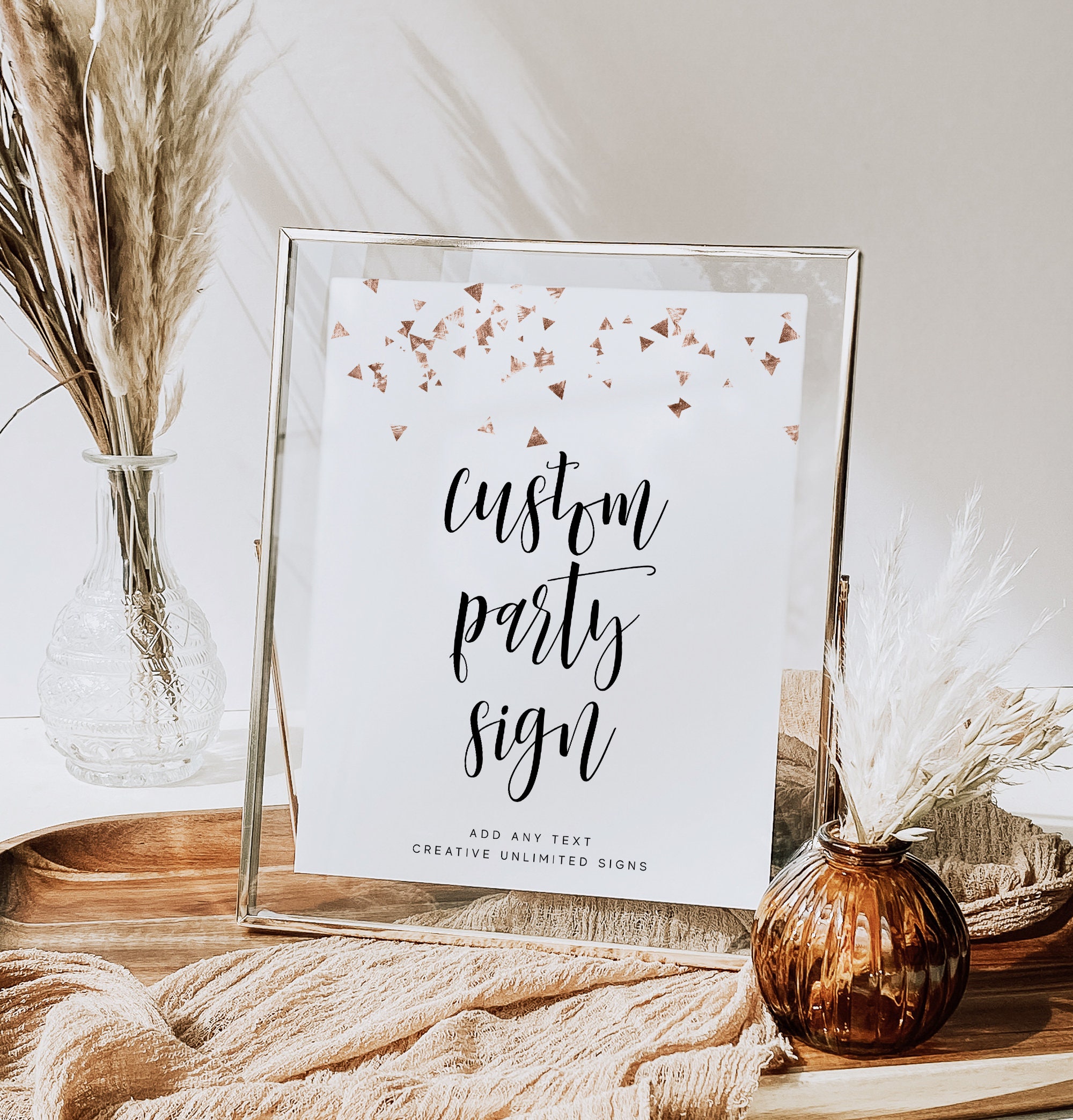 Custom Party Sign INSTANT DOWNLOAD Printable Birthday Party Table Sign ...