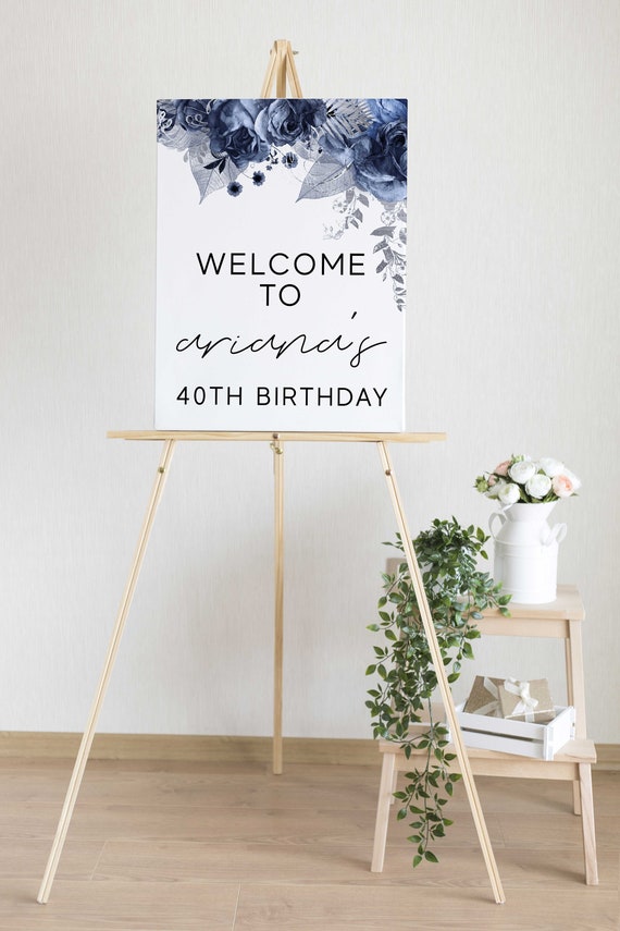 Editable Birthday Welcome Sign Birthday Poster INSTANT - Etsy