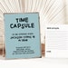 Blue Time Capsule & Matching Note Cards INSTANT DOWNLOAD Printable ...