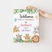 Editable Safari Welcome Sign Template, Jungle Welcome Sign, Safari ...
