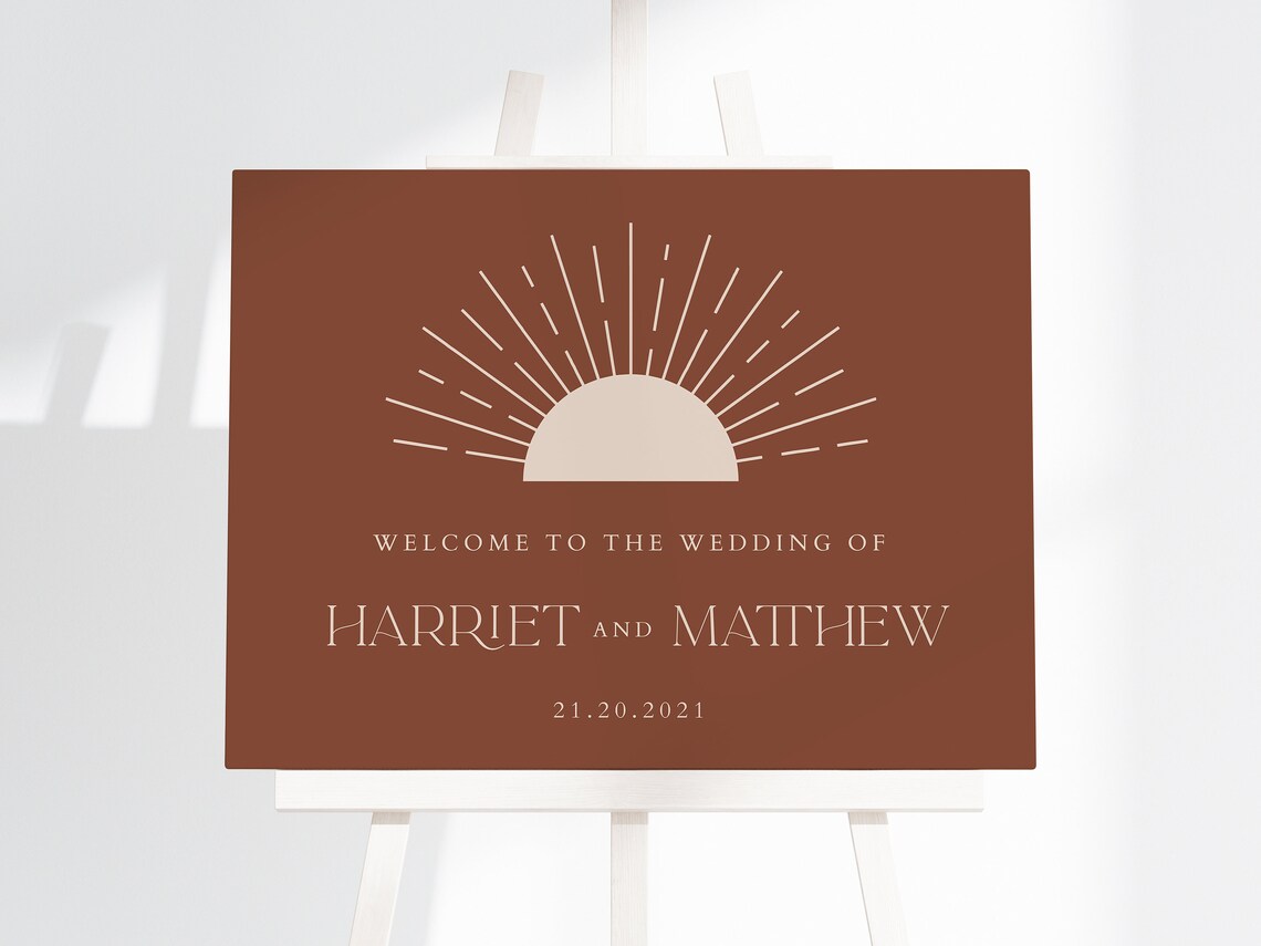 Editable Wedding Welcome Sign Template, Instant Download, Printable ...