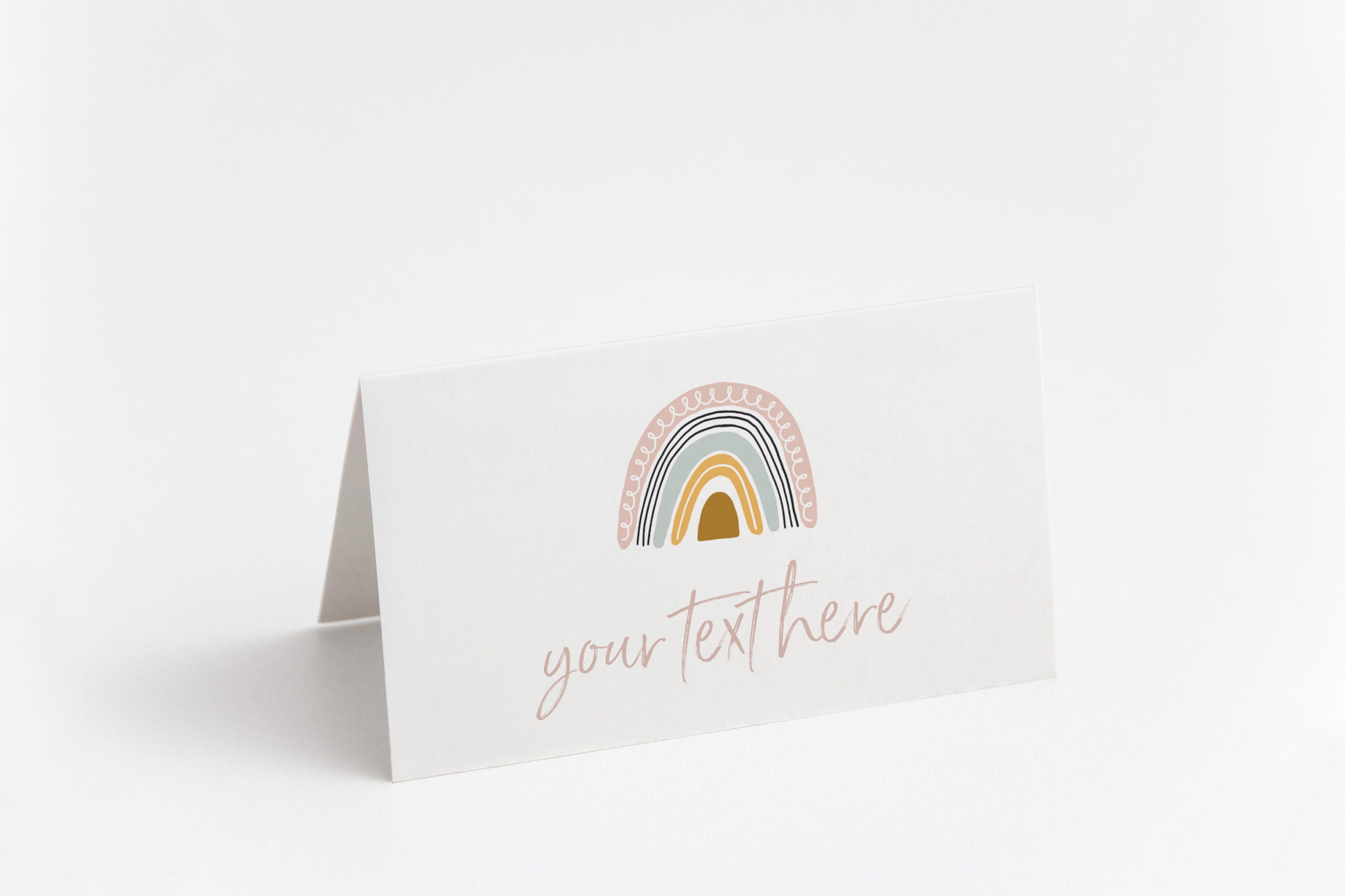 Rainbow Place Cards Template INSTANT DOWNLOAD Printable Food | Etsy ...
