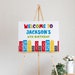 Superhero Welcome Sign, Editable Boys Birthday Party Comic Book Theme ...