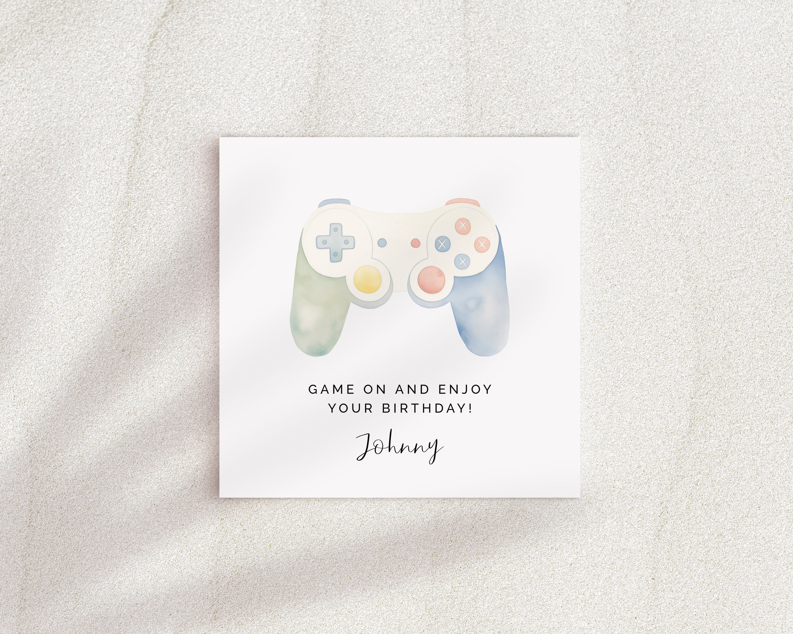 Editable Birthday Card Template, DIY Printable 90s Retro Game ...