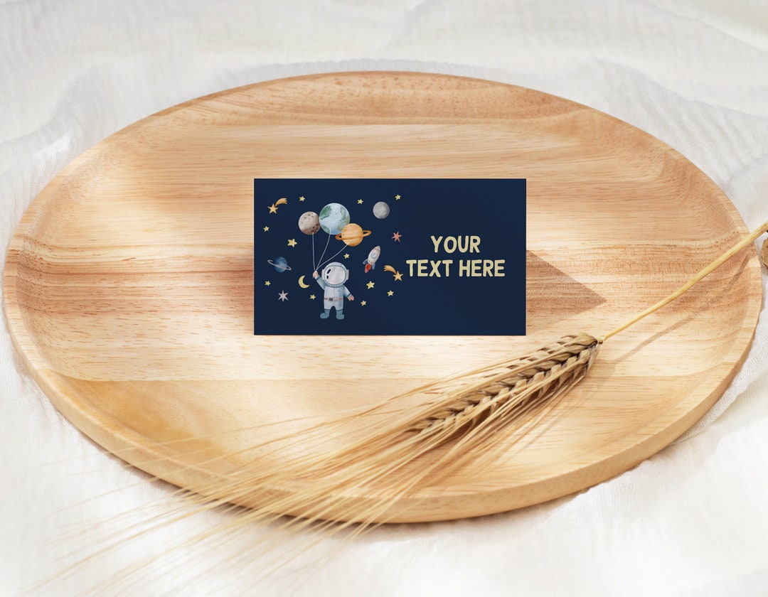 Editable Food Labels Outer Space Birthday Astronaut Galaxy Food Labels ...
