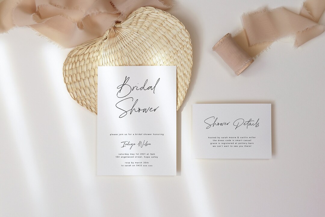 Editable Bridal Shower Bundle Template, Instant Download Printable ...