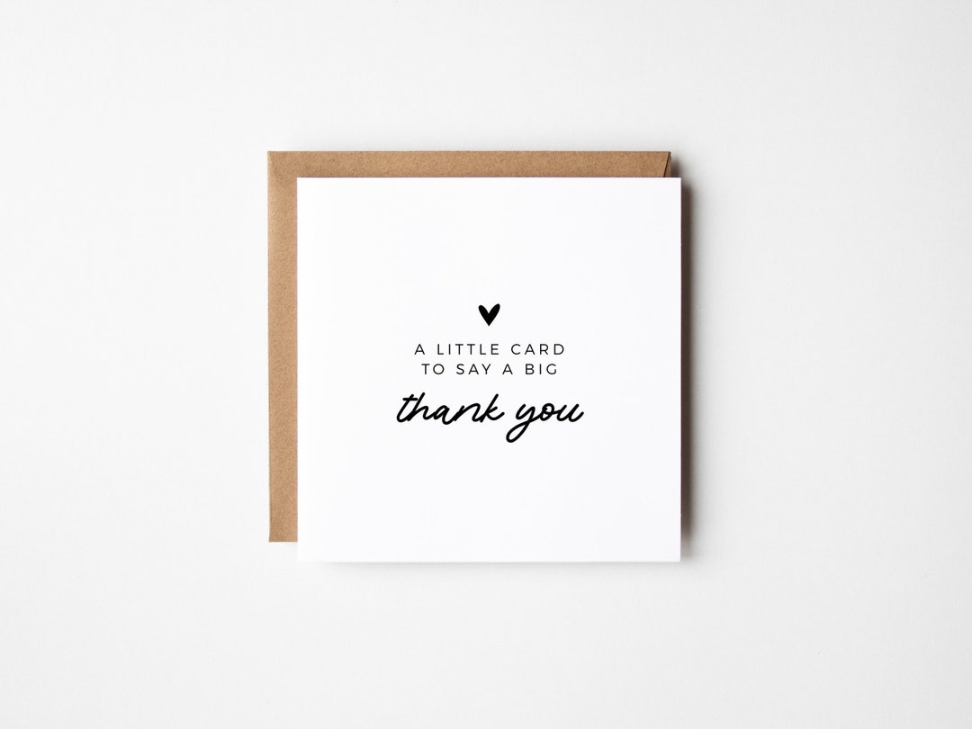 Editable Thank You Card, Printable Positive Supportive Greeting Card ...
