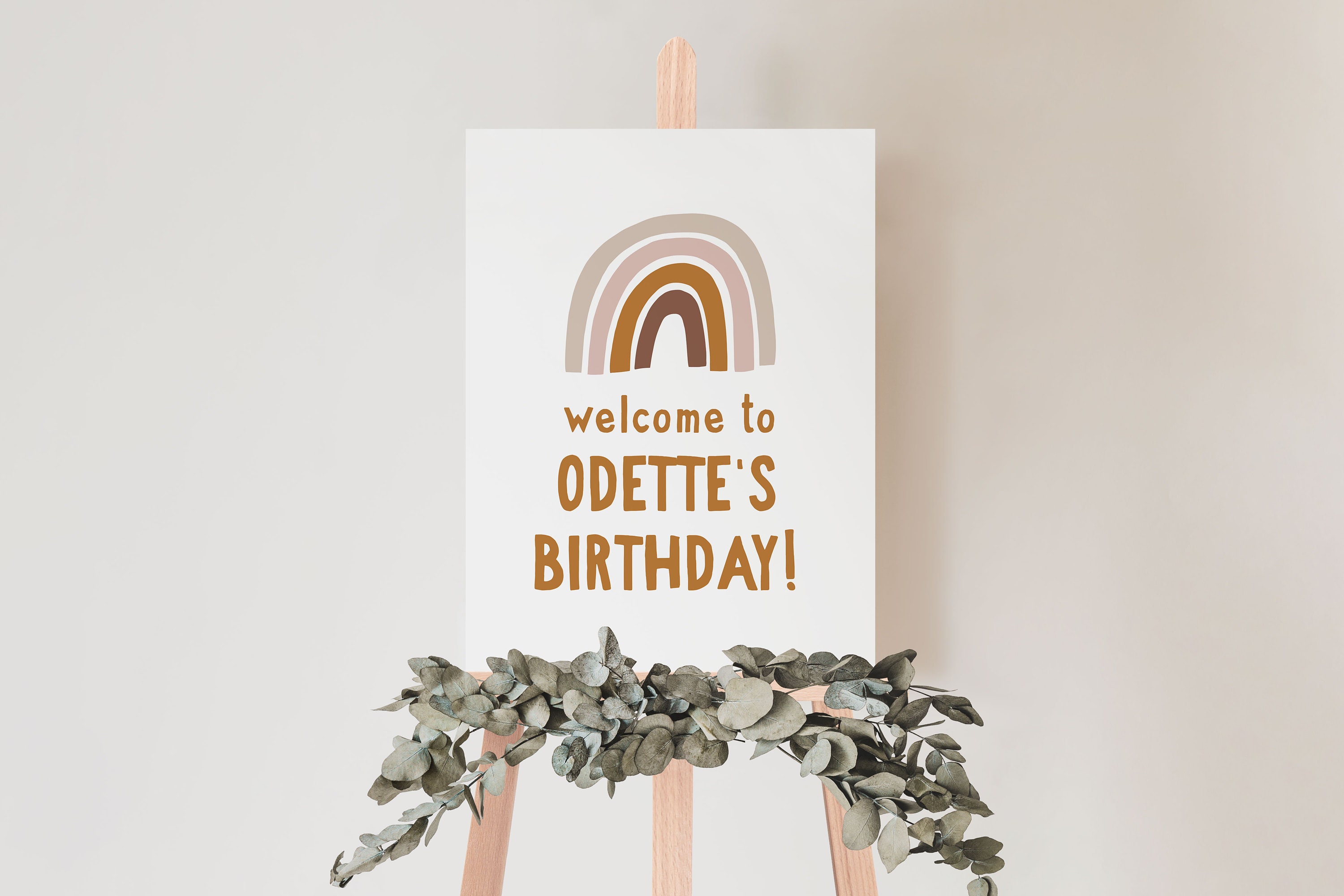 Rainbow Welcome Sign Rainbow Baby Shower Welcome Poster - Etsy Australia