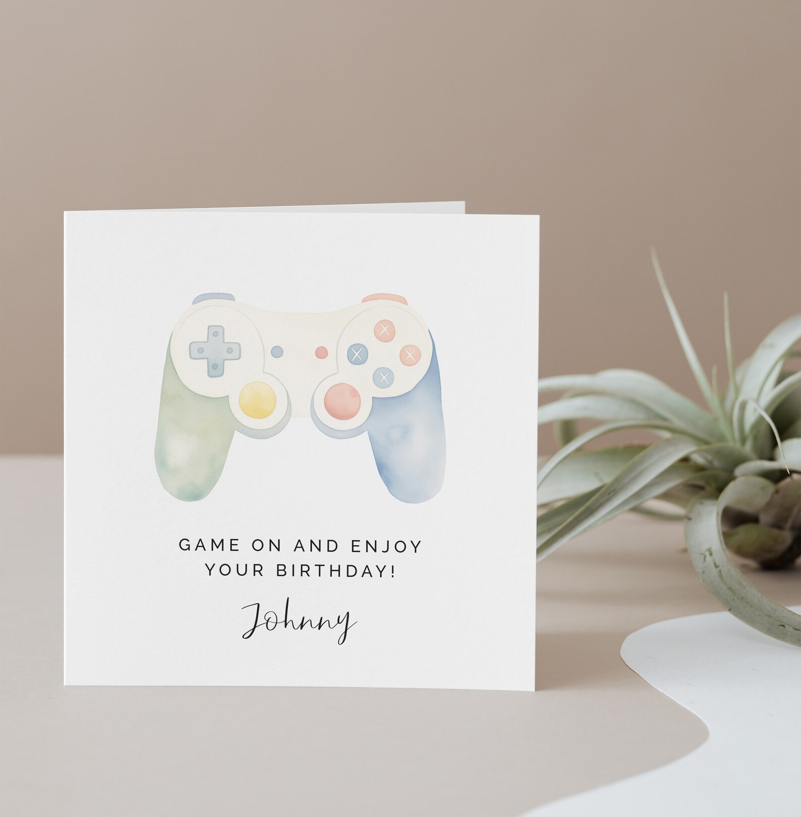 Editable Birthday Card Template, DIY Printable 90s Retro Game ...